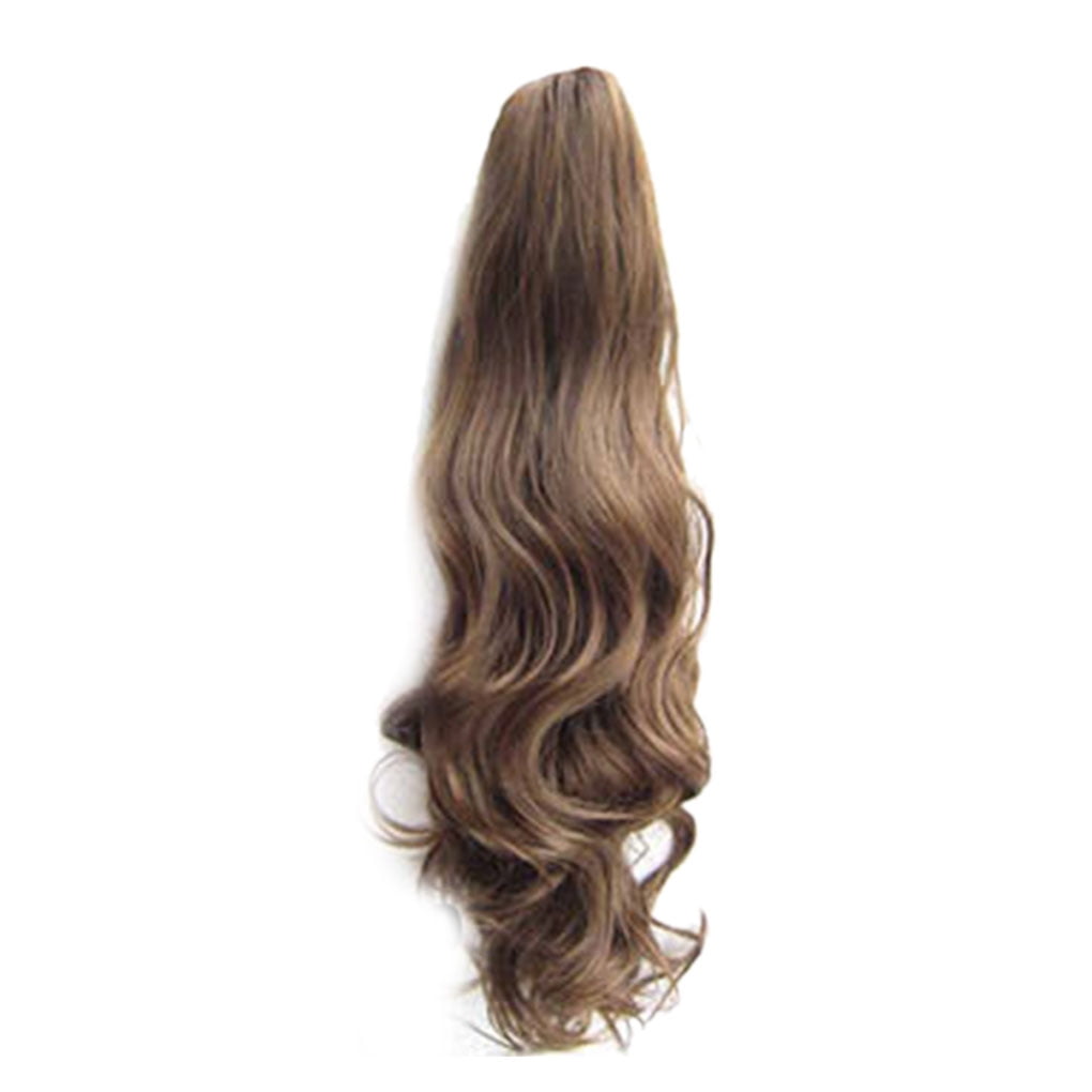 55cm Women Girls Long Curly Wavy Ponytail Extension Synthetic Hair ...