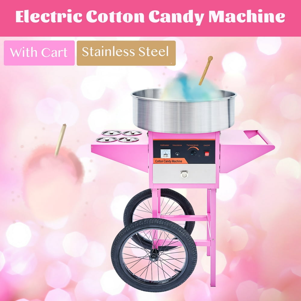 Electric Cotton Candy Machine Pink Sugar Floss Commercial Maker Party ...