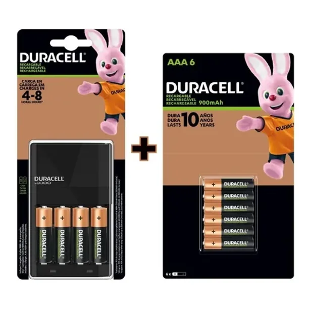 Kit Cargador Duracell + 4 Pilas Aa + 6 Pilas Aaa Recargables | Bodega Aurrera en línea
