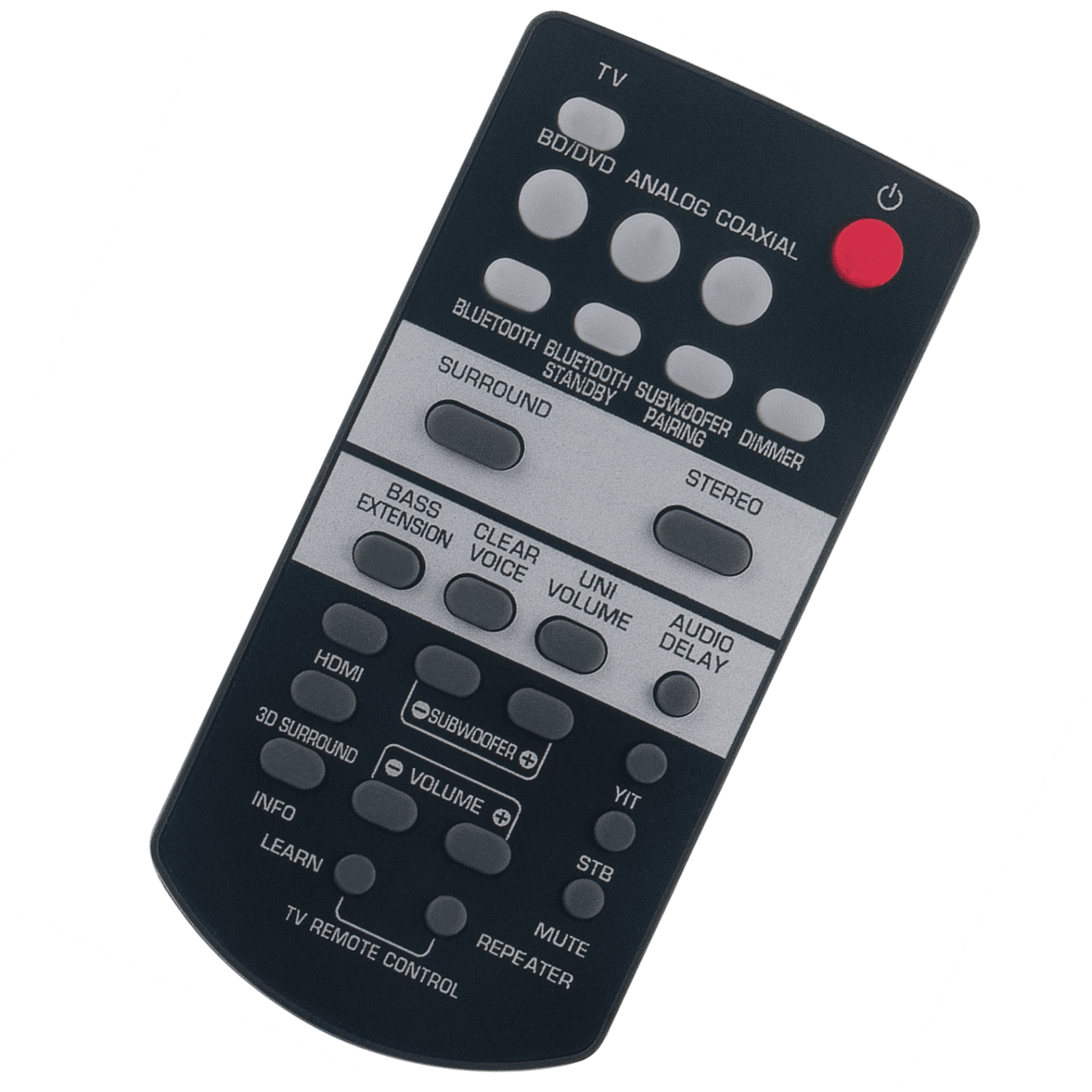 Replace Remote Control for Yamaha Soundbar YAS-1080 YAS-106 YAS-108 ...