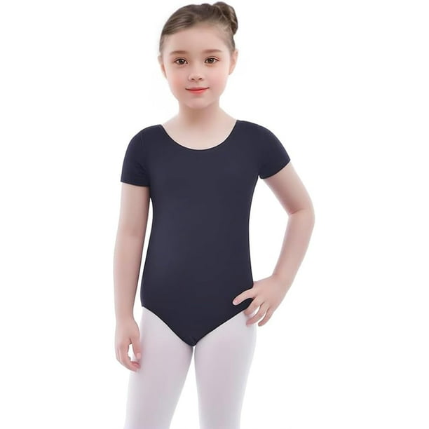 Leotardo Manga Corta 2 Piezas Algodón Niña Ballet Gimnasia Disfraz ...
