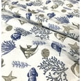 Serafina Home Ocean Fabric Shower Curtain: Fish Coral Sea Life Theme ...