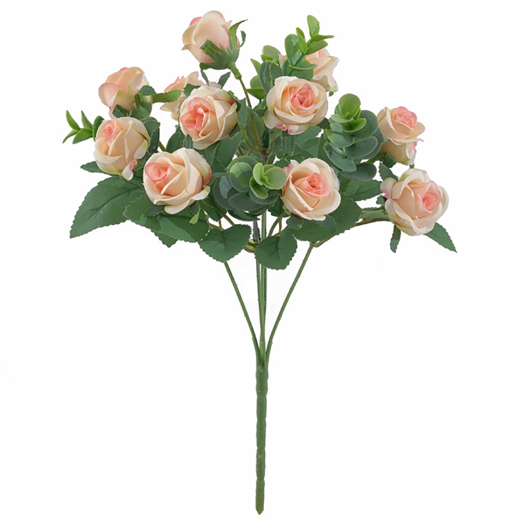 Flor de rosa artificial decorativa: Rosa de seda linda y realista Rosa ...