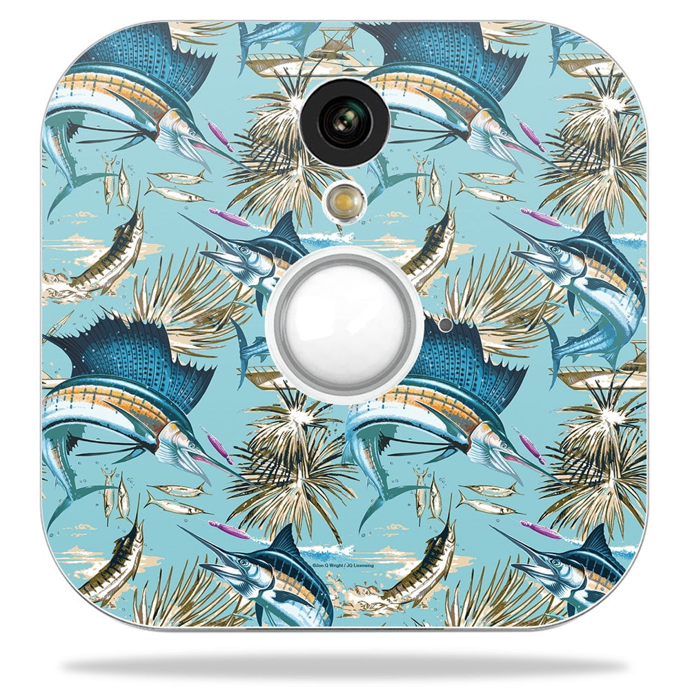 Skin Decal Wrap Compatible With Blink Home Security Camera Island Fish ...