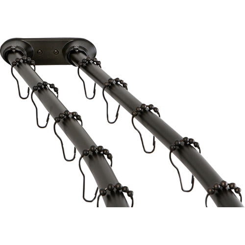 Kingston Brass Adjustable Double Shower Rod - Walmart.com