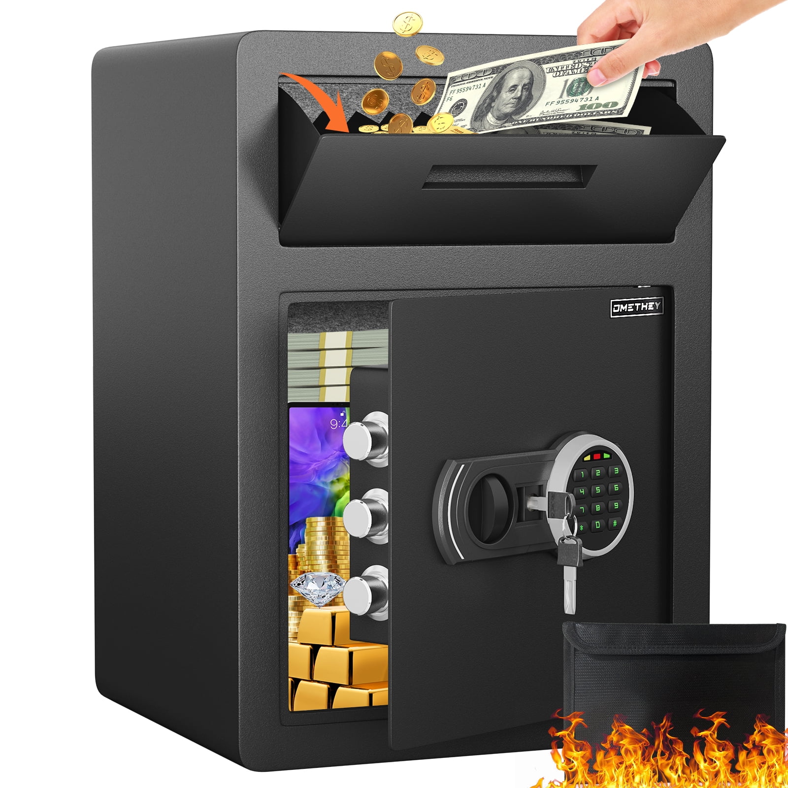 Click here for Kavey 2.0 Cu Ft Depository Drop Safe For Money Wit... prices