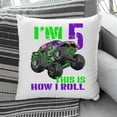 Monster Trucks Are My Jam 5Th Birthday Boy 5 Years Old Bday Pillow ...