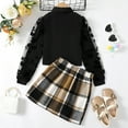 9Y Girl Skirt Sets, Casual Winter Fall Dresses, Cute Black Outfit for ...
