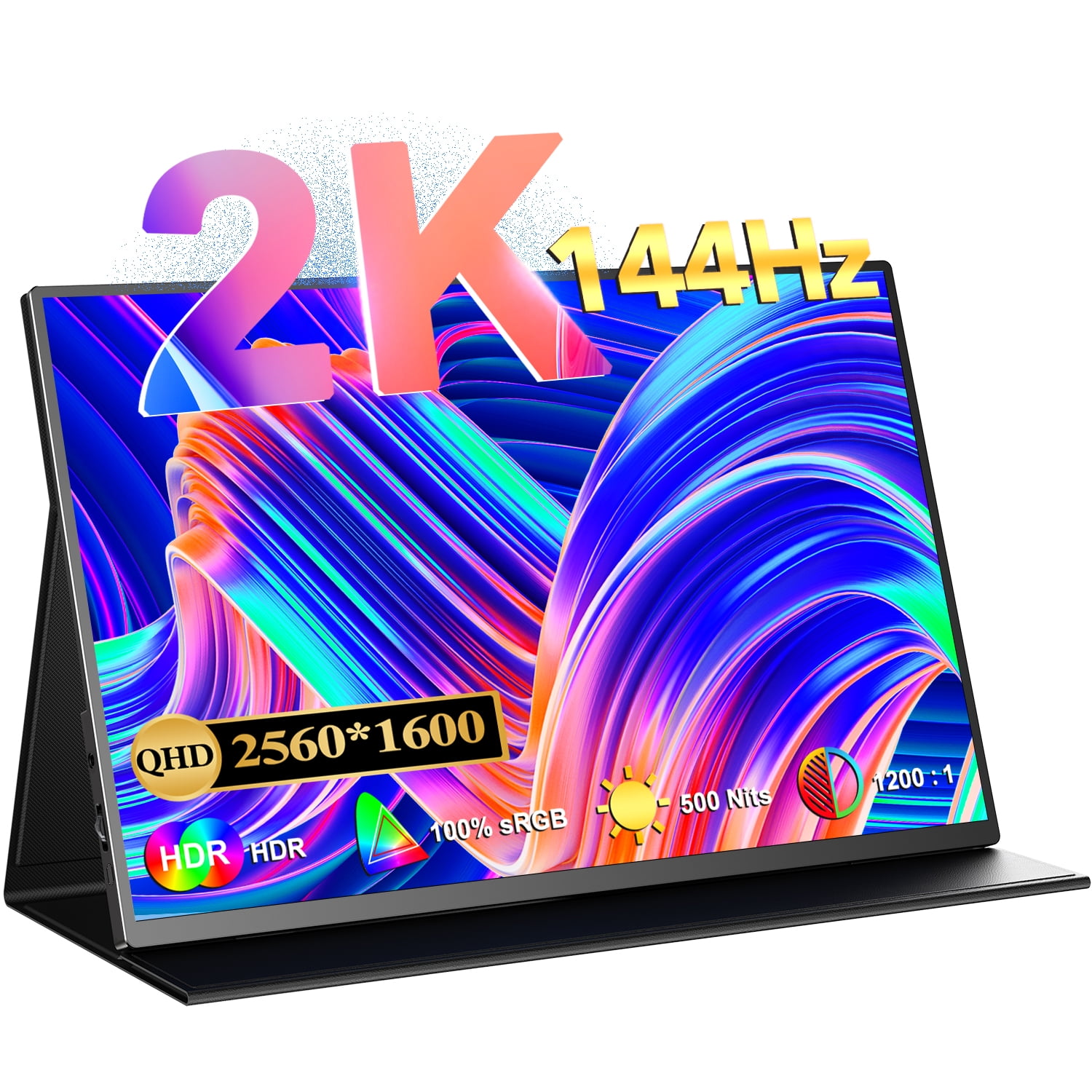Portable Gaming Monitor 144HZ, UPERFECT 16 Inch 2K QHD 2560*1600 ...