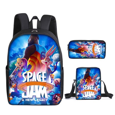 Space Jam 2 Backpack Space Jam2 School Bag Three-piece Set Multi-Size ...