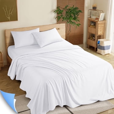 Shilucheng 4 Pieces Luxury Bed Sheets Set, 1800 Series Plush Microfiber ...