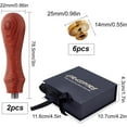 DIY Stamp Making Kits Including Pear Wood Handle and Brass Wax Seal ...