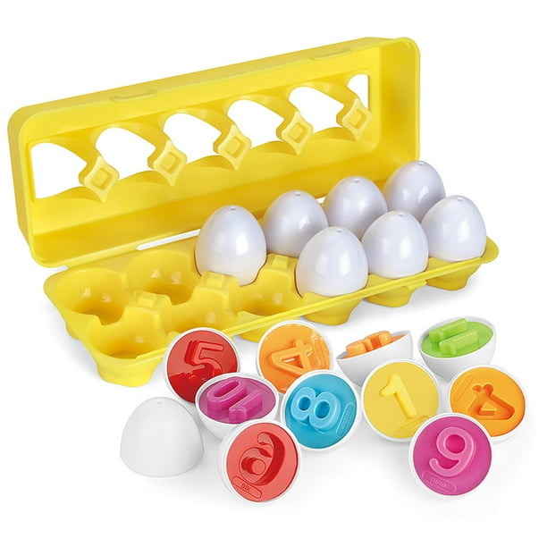 Color and Shape Matching Egg Toys - Shape Sorting and Color Recognition ...