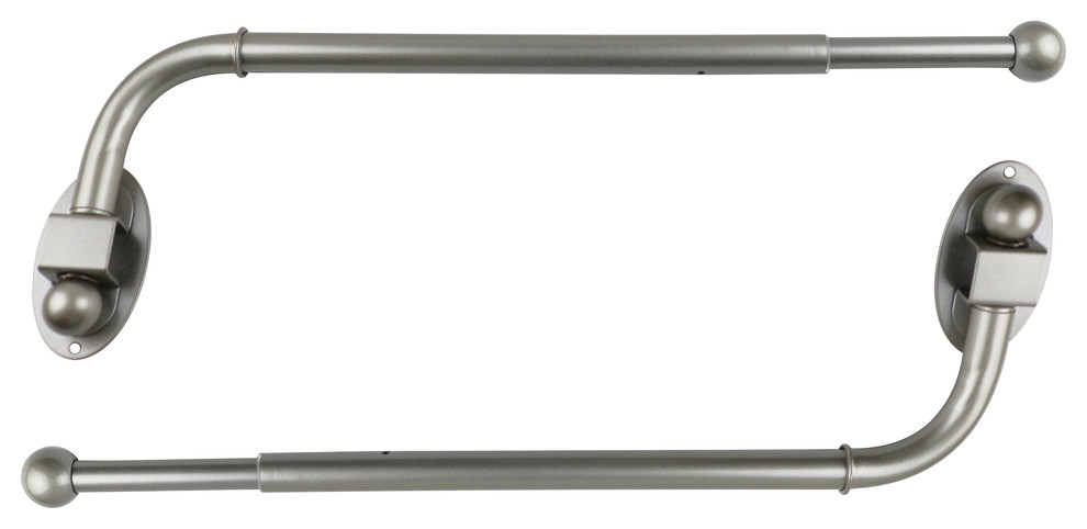 Urbanest Swing Arm Rods, 3/4", 14"-24", Pewter, Set of 2 - Walmart.com