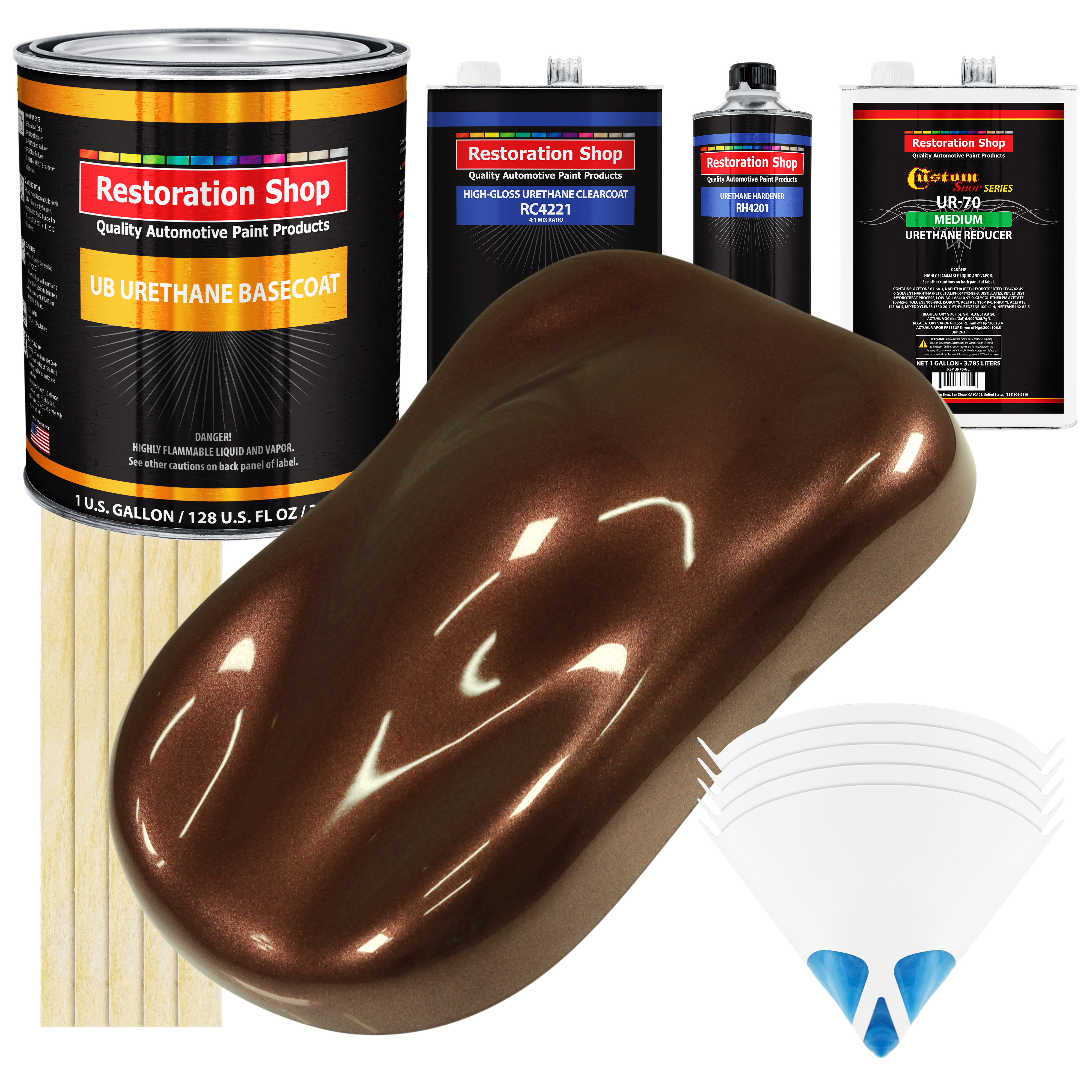 Saddle Brown Firemist Gallon URETHANE BASECOAT CLEARCOAT Car Auto Paint ...