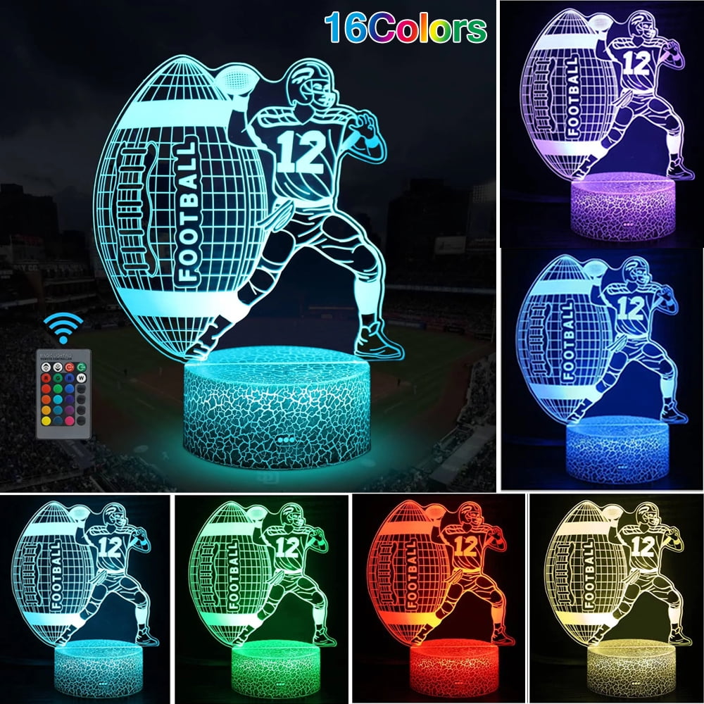 Football Sports Fan Lamp,16 Color Changing Dimmable with Remote ...