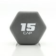 CAP, 15lb Neoprene Dumbbell, Cool Gray, Single - Walmart.com