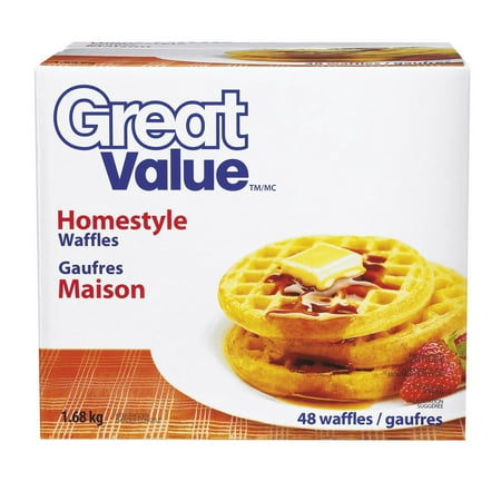Great Value Homestyle Waffles - Walmart.ca
