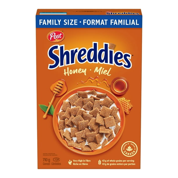 Post Honey Shreddies Cereal, Family Size, 710 g - Walmart.ca