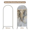 Arch Backdrop 6.6 Ft, Elephant Spandex Stretch Fitted Arch Cover, Round ...