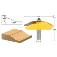 Yonico 5 Bit Chamfer Router Bit Set 11.25° 15° 22.5° 30° 45° - 1/2 ...