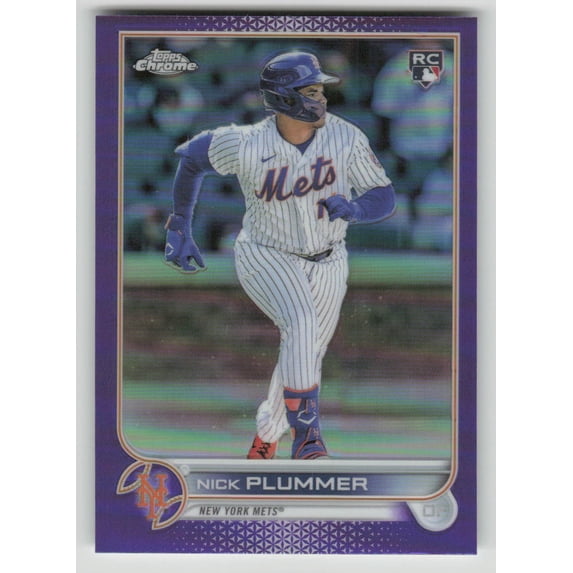 2022 Topps Chrome Update Nick Plummer #USC39 Chrome Purple Refractor RC ...
