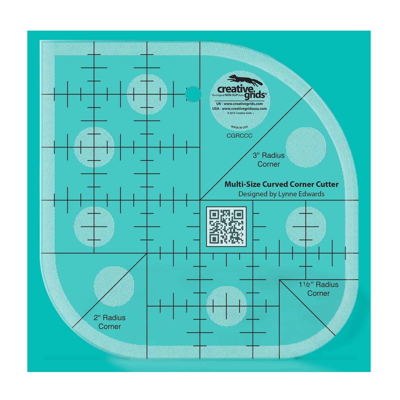 Creative Grids Curved Corner Cutter Quilt Ruler - Walmart.com