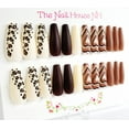 Animal Print Love Matte Long Coffin Press-on Nails by The Nail House NH ...