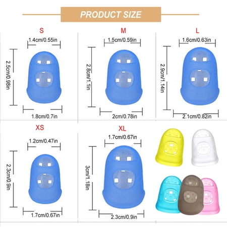 Silicone Guitar Fingertips Finger Guards Protective Non-slip Ukulele ...