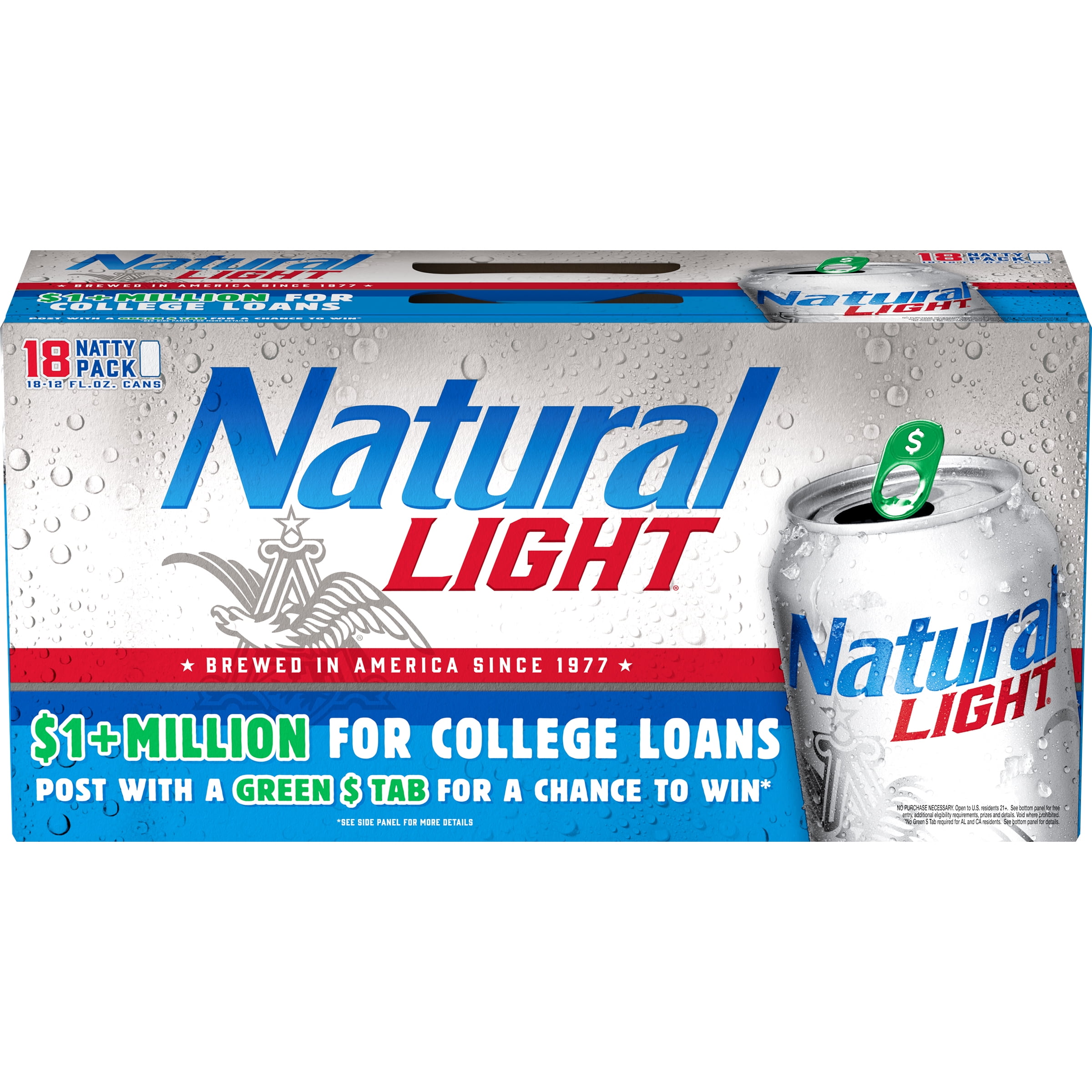 18 Pack Of Natural Light Beer | Shelly Lighting