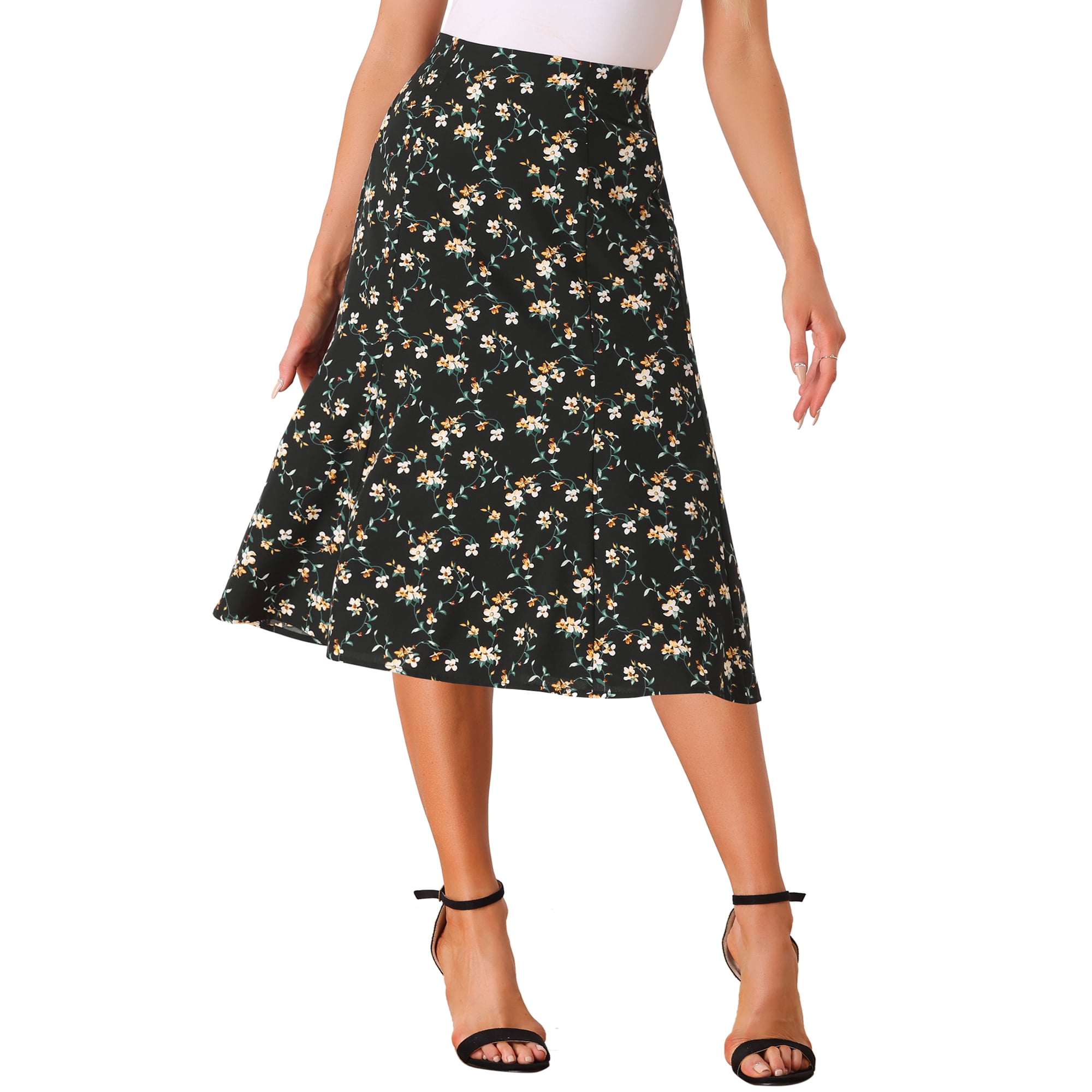 Click here for Inspire Chic Womens Midi Skirts Peasant Elastic Wa... prices