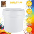 2 Pack Paint Bucket for Painting Empty Paint Cans 1 Gallon Plastic ...