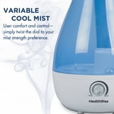 HealthWise Cool Mist Ultrasonic Humidifier | For Medium Size Rooms | No ...