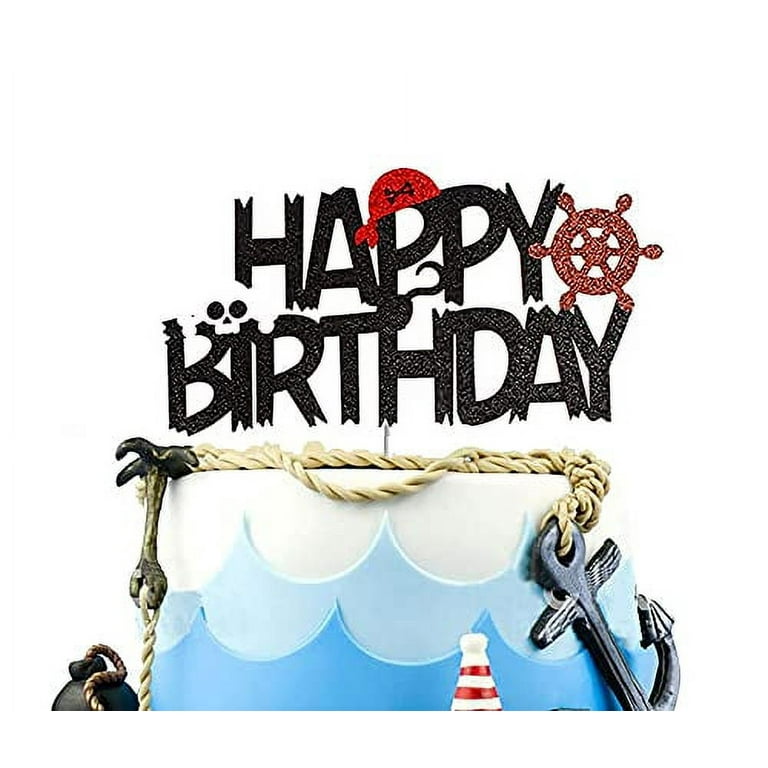 80Pcs Pirate Birthday Party Decorations Pirate Happy, 40% OFF