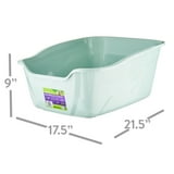 Vibrant Life Extra-Large High Sided Cat Litter Box 21.625x17.50x9.125 ...