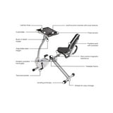 Stamina 2-in-1 Recumbent Exercise Bike Workstation and Standing Desk ...