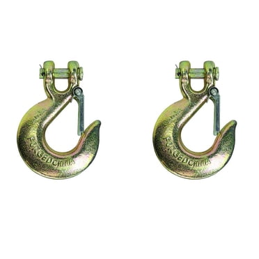 3/8" Grade 80 Clevis Cradle Grab Hooks w/Pins | Tow Hooks with Clevis ...