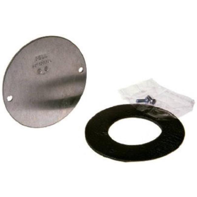 4 in. Round Blank Cover with Gasket, Gray - Walmart.com