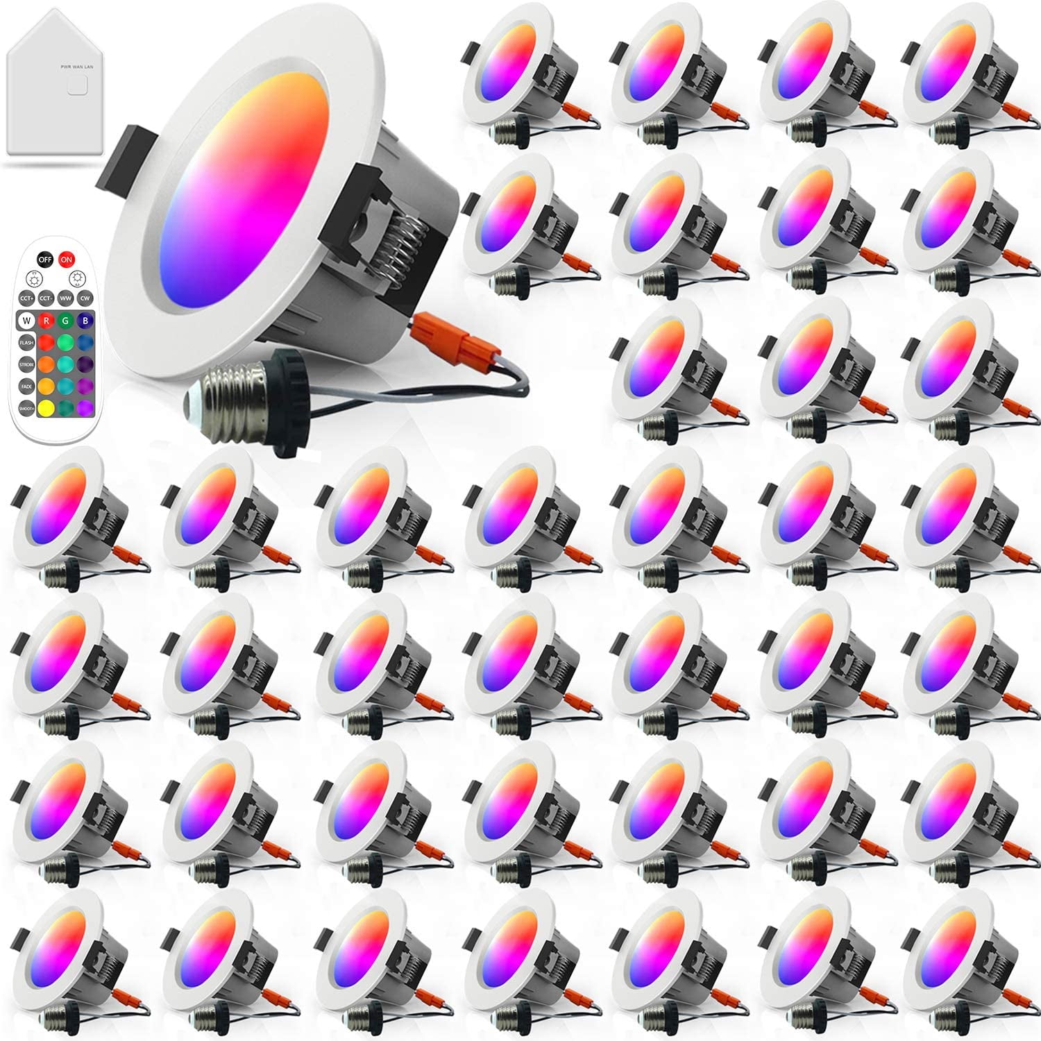 MagicLight Smart Retrofit 5 Watts E26 LED Recessed Dimmable Bluetooth ...