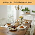 Black Forest Round Placemats Set of 4,Braided Polypropylene Place Mats ...