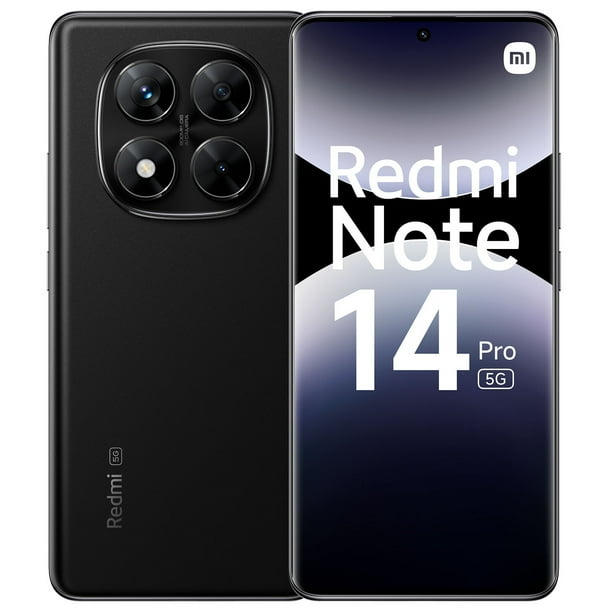 Smartphone Xiaomi REDMI NOTE 14 PRO 5G DUAL 256GB 8RAM-BLACK | Walmart en línea
