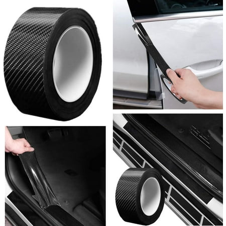 JOYWE Universal Car Door Sill Protective Film, 5M Carbon Fiber Sticker ...