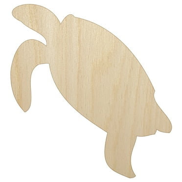 Honu Hawaiian Sea Turtle Wood Shape Unfinished Piece Cutout Craft DIY ...