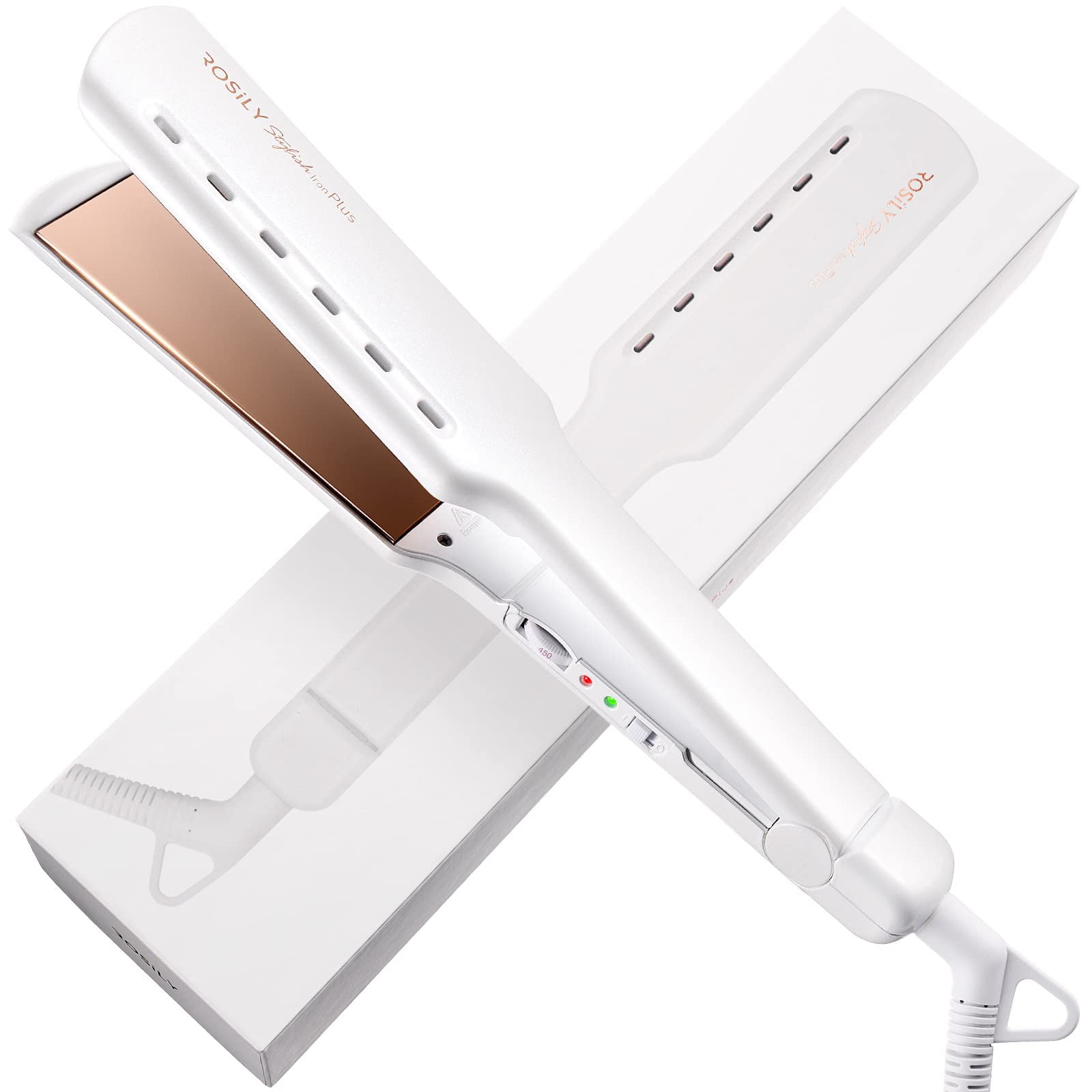 Click here for Rosily Nano Titanium Flat Iron 1.75 Inch Wide Hair... prices