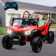 OTTORD UTV Kids Big Power 24V Ride on Car, 2 Seater, 4WD Electric ...