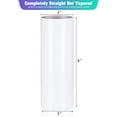 16 Pack Sublimation Tumblers Straight Skinny Tumbler Blanks Bulk 20oz ...