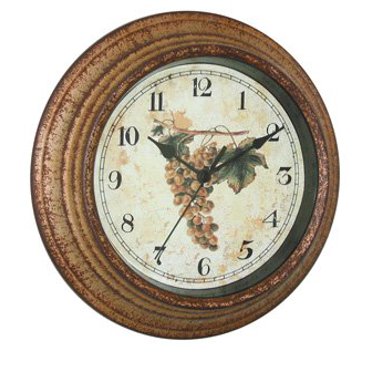 Fancy Round Metal Wall Clock - Walmart.com