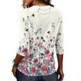 Abstract Geometric Print Top for Women, Crew Neck Half Sleeve Loose Fit ...