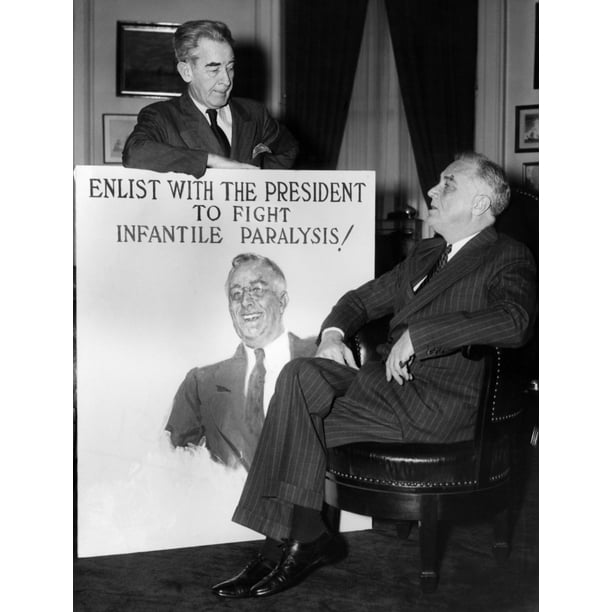 James Montgomery Flagg Presents President Roosevelt With The First ...