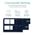 Favory 6-Cube Storage Organizer, 11in Shelf Opening, Bookcase, Display ...